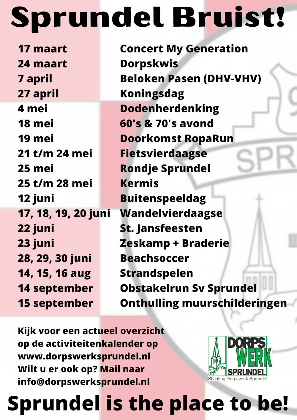 Activiteiten Kalender - Beleef Sprundel